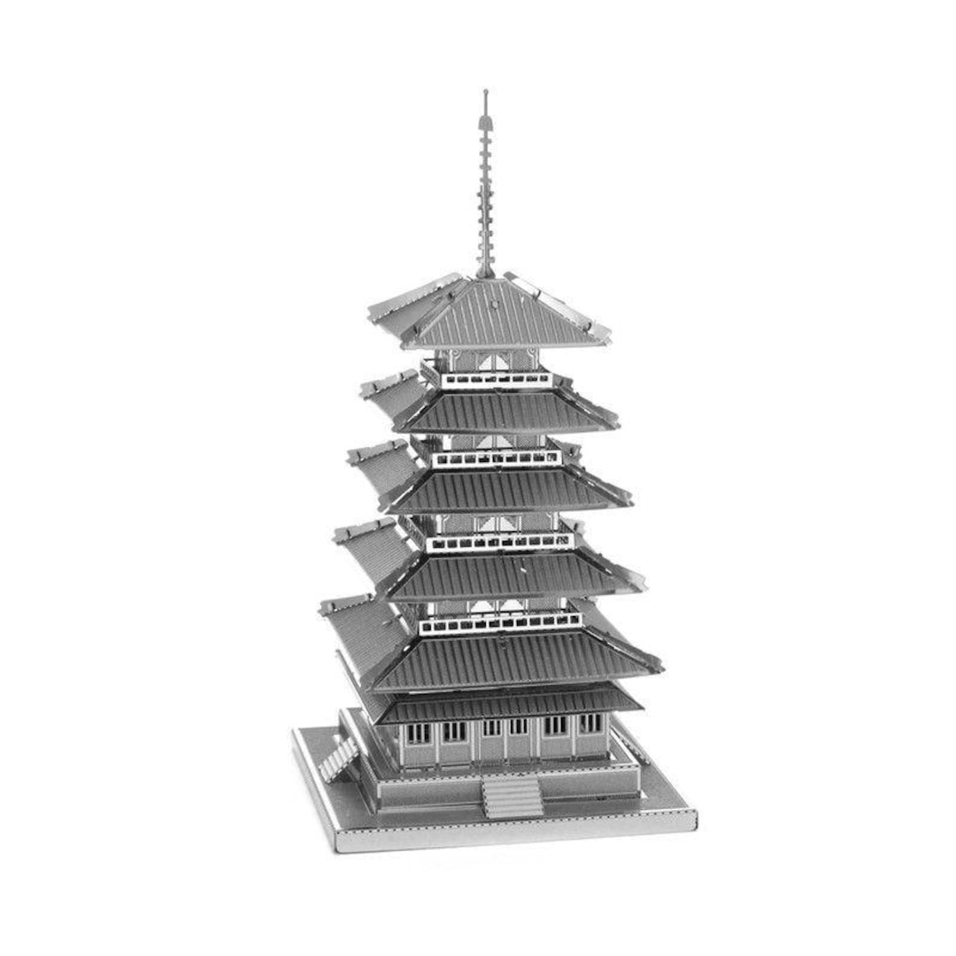 5 Tower Pagoda Buildings Landmarks Monuments Metal Hobby Craft Model ...
