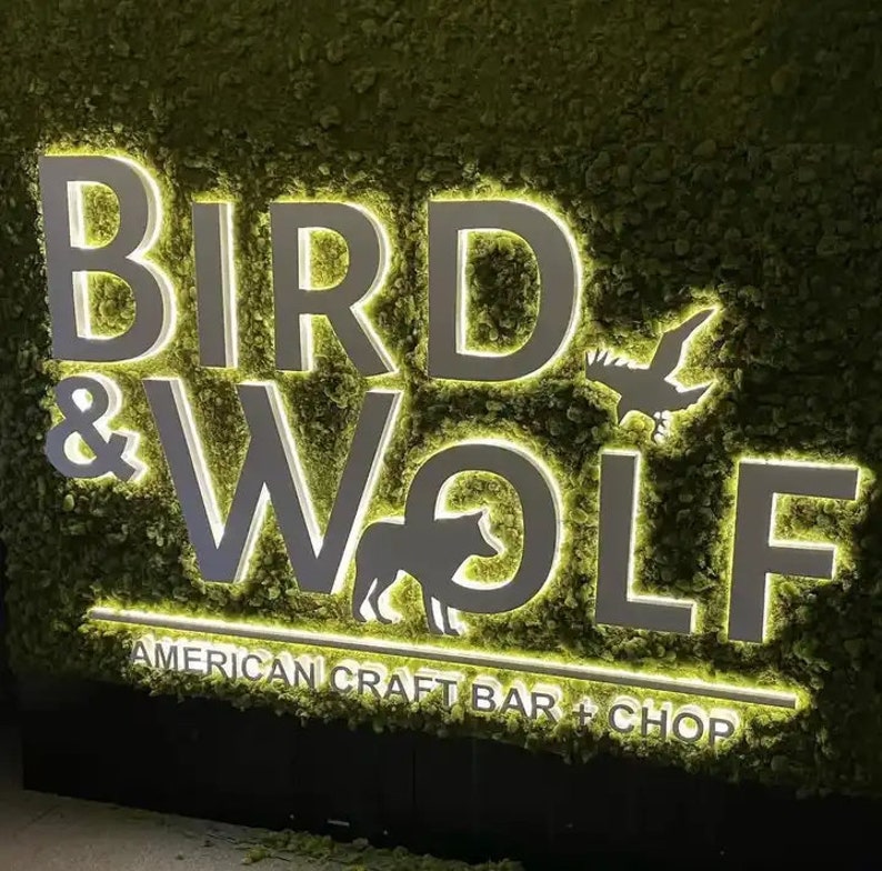 Custom Backlit Sign Business Sign Wall Logo Sign 3D Logo Custom Sign ...
