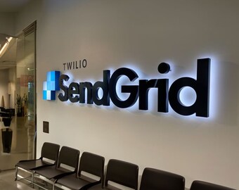 Custom Backlit Sign Business Sign Wall Logo Sign 3D Logo Custom Sign ...