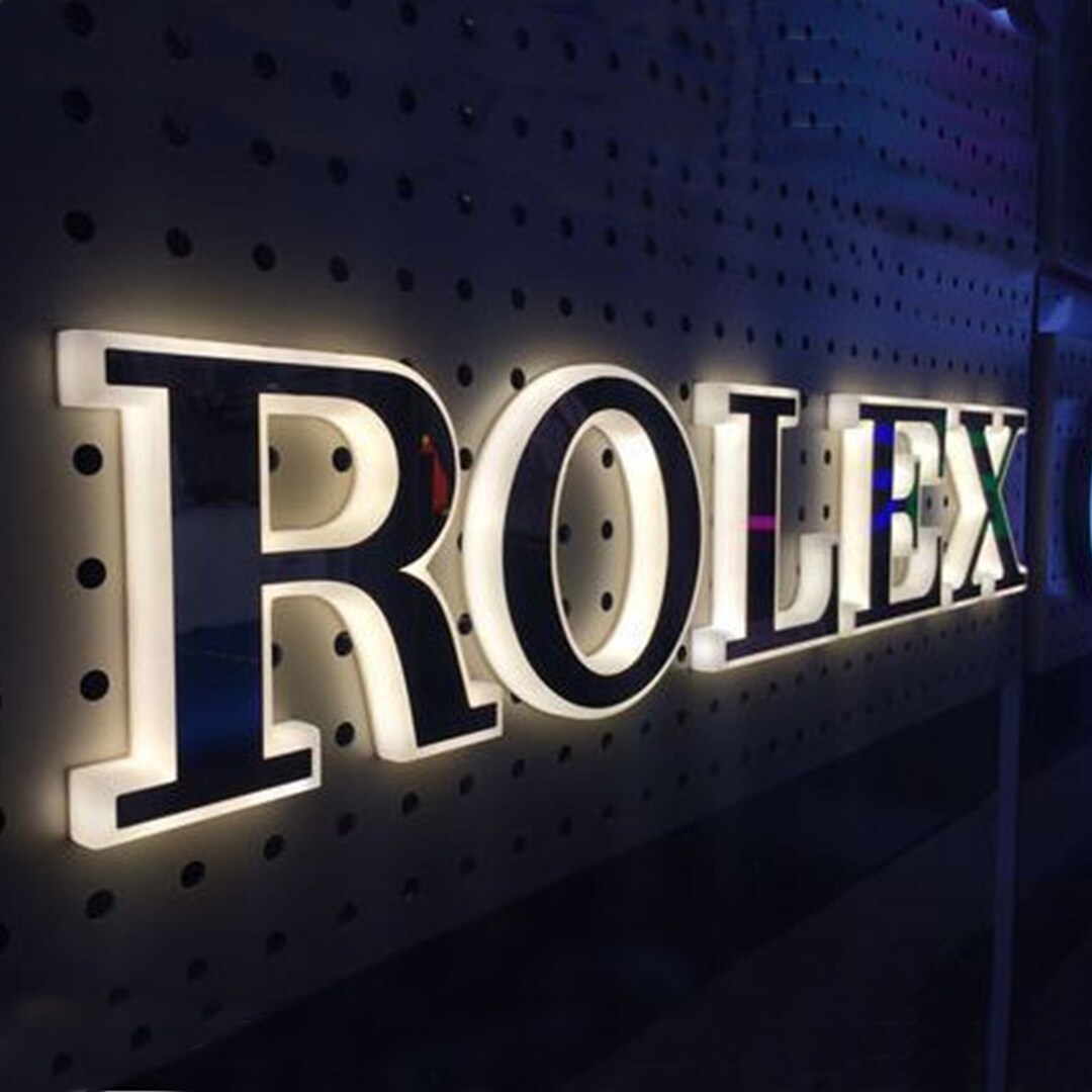 Custom Backlit Sign Metal Sign Outdoor Business Sign Wall Logo Sign 3D ...