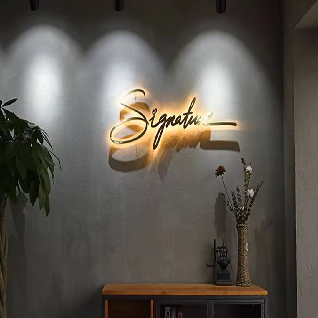 SPA Sign Custom Backlit Sign Metal Sign Outdoor Business Sign Wall Logo ...