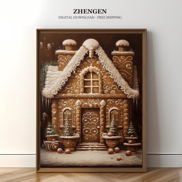 Gingerbread Wall Art - Etsy