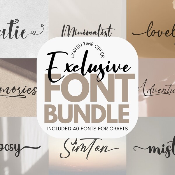 Embroidery Font Canva - Etsy