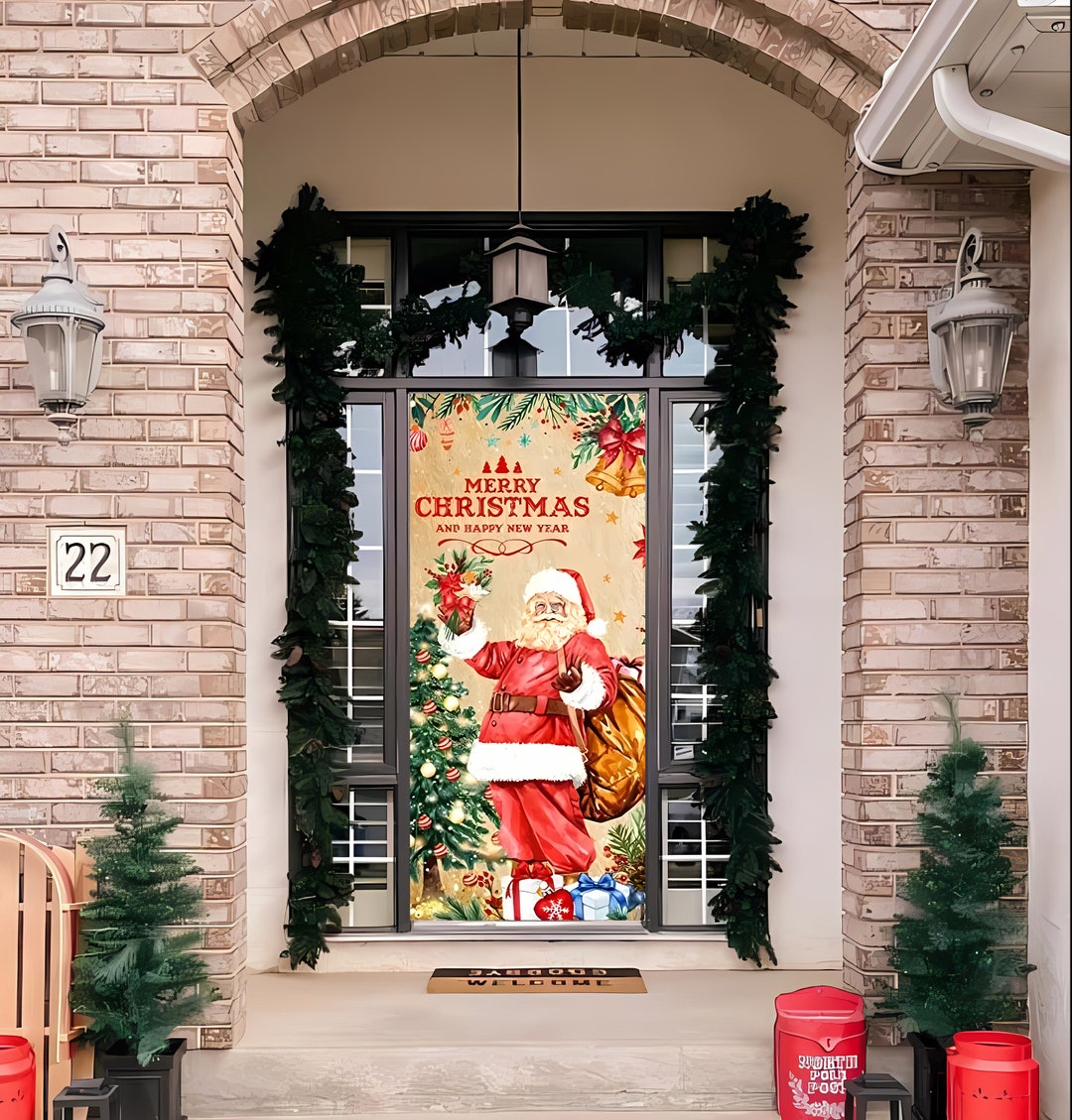 Merry Christmas Door Cover Merry Christmas Door Covers Merry Christmas ...