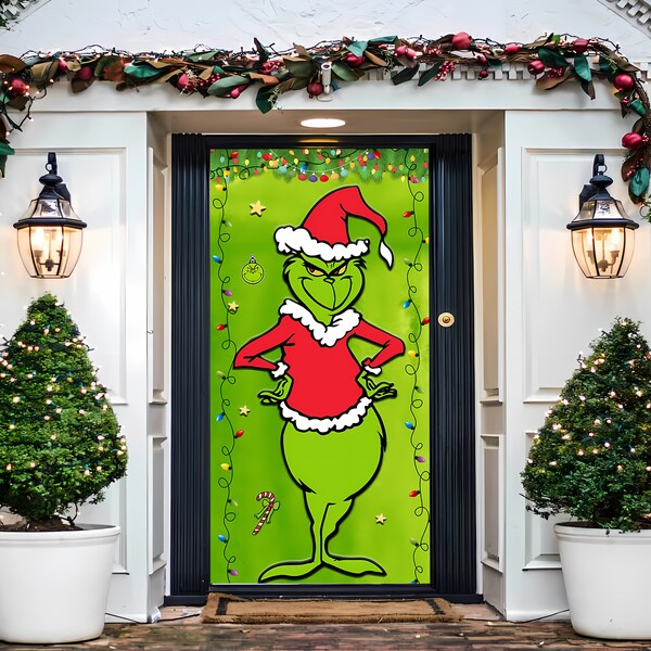 Christmas Door Decal - Etsy