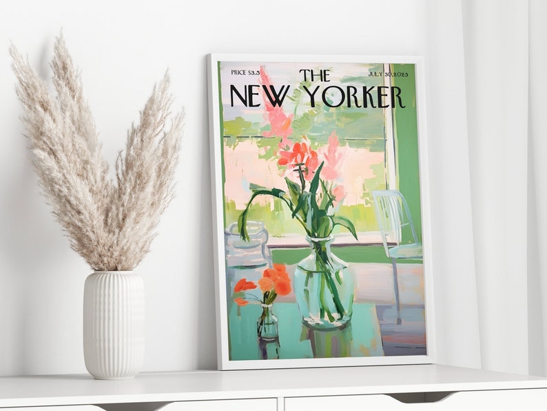 Room Window Art Room Window Painting Retro Magazine Cover - Etsy