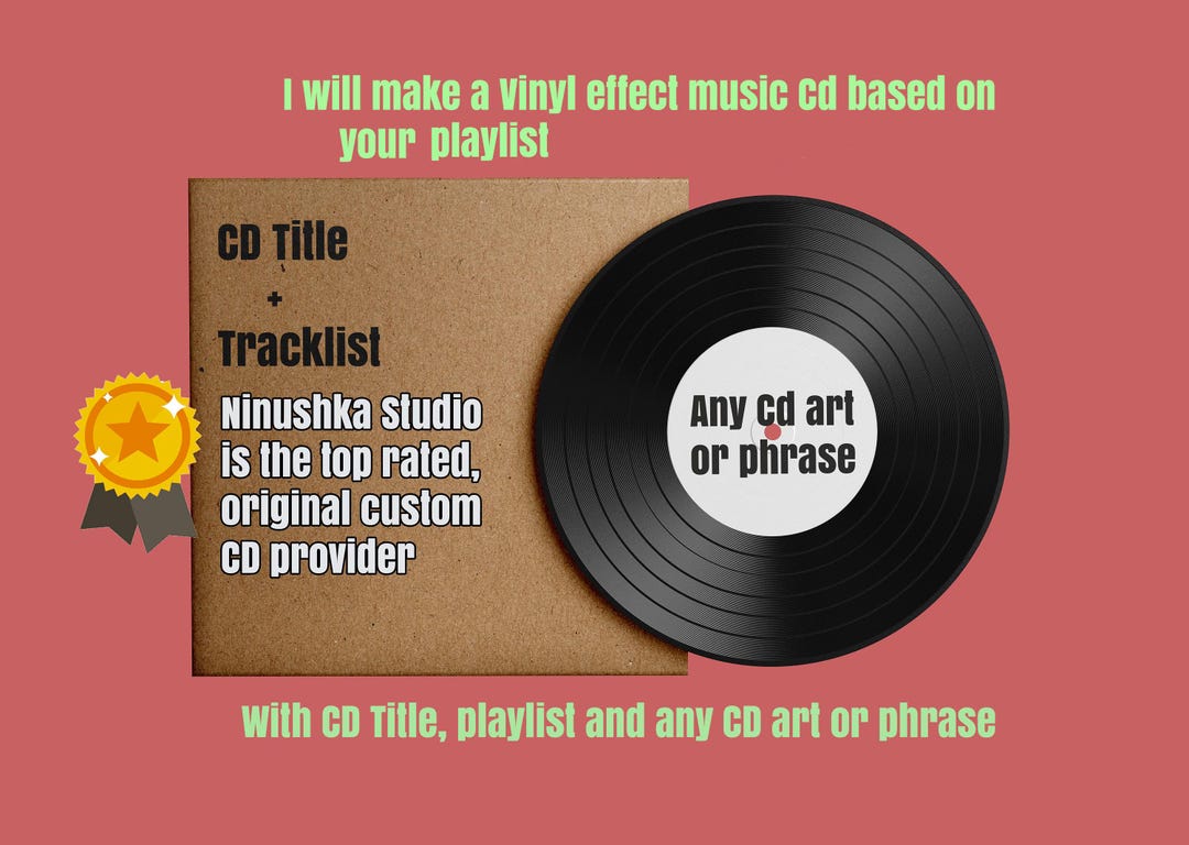 Custom CD Playlist and Sleeve | Gift for Couples | Personalised Cd and ...