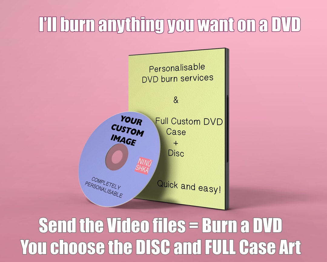 Your Custom DVD & Case - Any Video Dvds Burning Service - Etsy