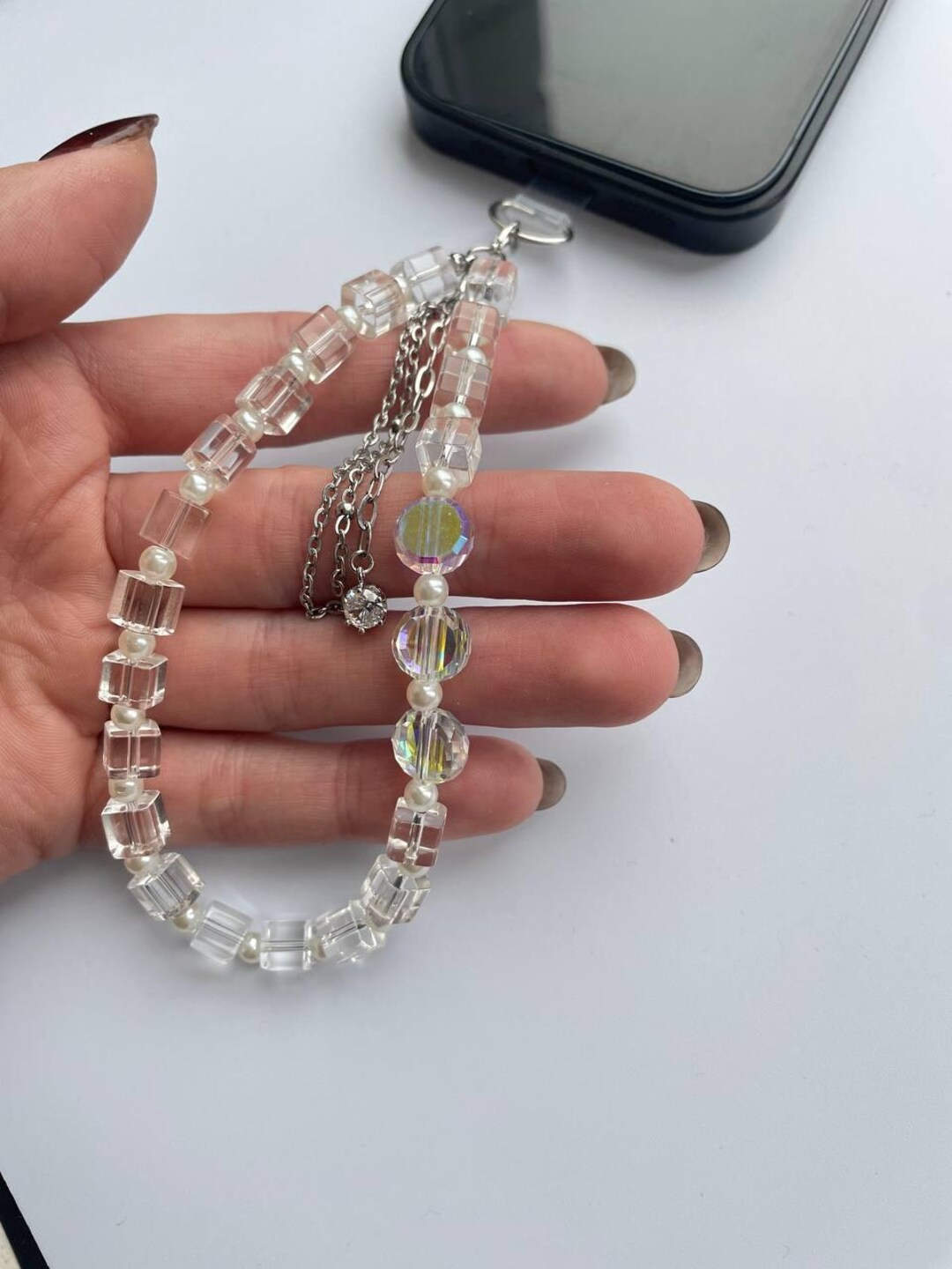 Emily in Paris Baroque Pearl Phone Chain Necklace Bracelet – Mother’s ...