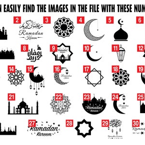 30 Islamic SVG Bundle, Cutting Files, Template, Masjid, Mosque, Ramadan ...