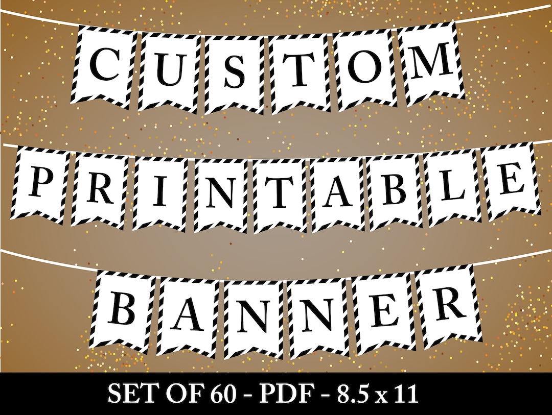 Swallowtail Printable Banner: DIY Party Decor (PDF Download) - Etsy