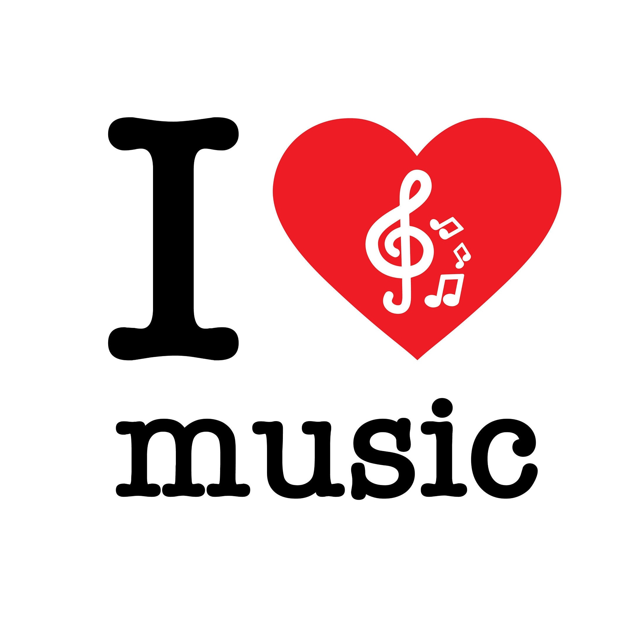I Love Music Png Svg Pdf Love Music Shirt Music Lover - Etsy