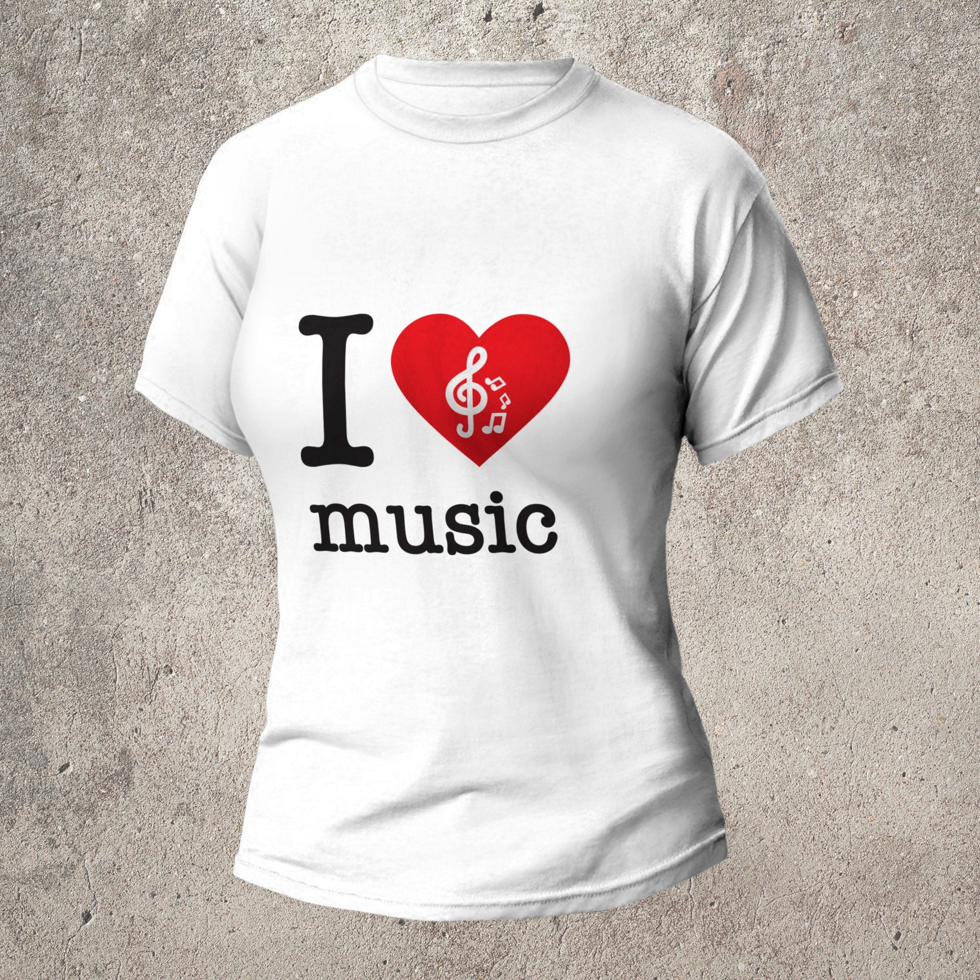I Love Music Png Svg Pdf Love Music Shirt Music Lover - Etsy