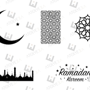 30 Islamic SVG Bundle, Cutting Files, Template, Masjid, Mosque, Ramadan ...