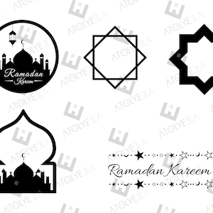 30 Islamic SVG Bundle, Cutting Files, Template, Masjid, Mosque, Ramadan ...