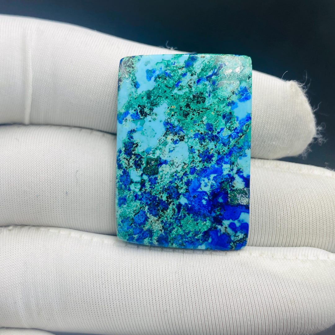 Azurite Cabochon | Deep Blue Azurite Gemstone | Natural Azurite Stone ...