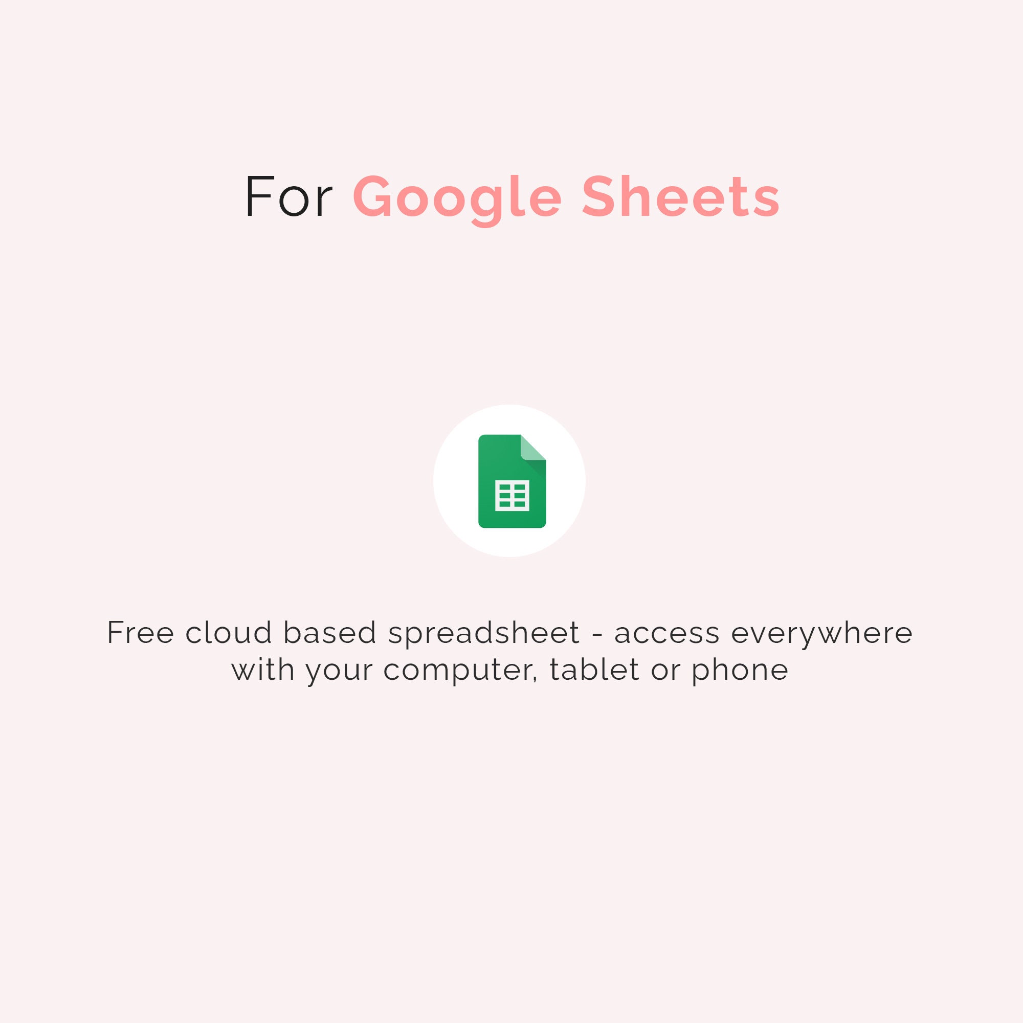 Cute Budget Planner for Google Sheets, Monthly Budget Template, Simple ...