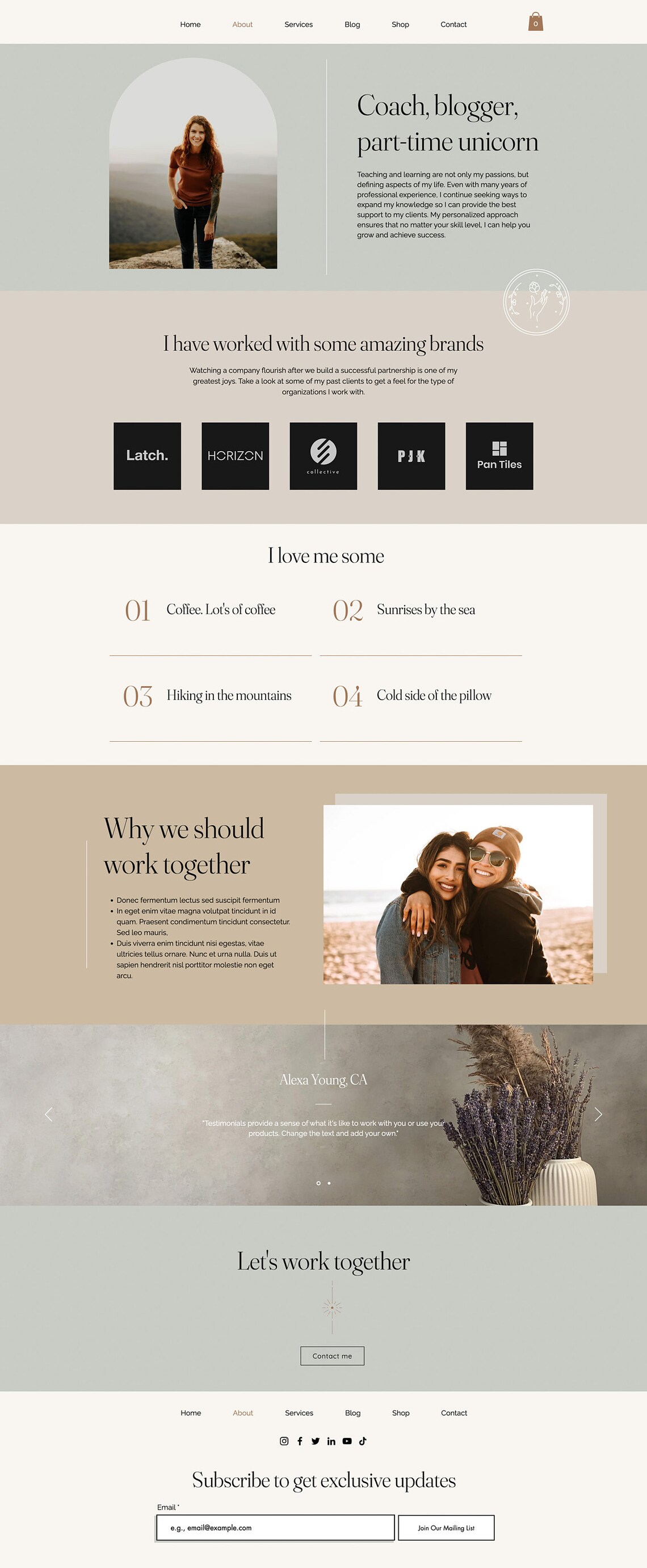 Wix Website Template – Wix Theme for Social Media Manager, Coach or ...