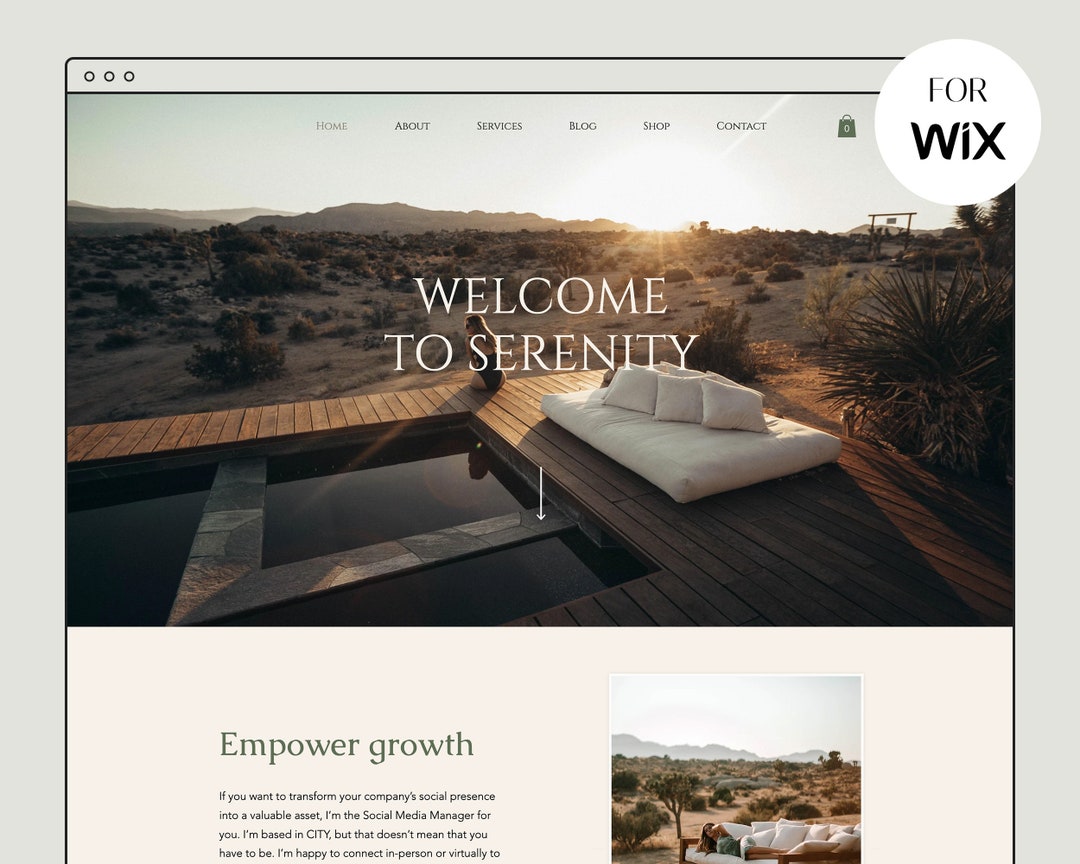 Wix Website Template – Wix Coach Theme, Social Media Manager Website ...
