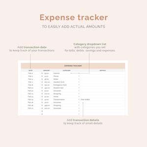 Budget Planner Spreadsheet, Google Sheets Monthly Budget, Simple ...