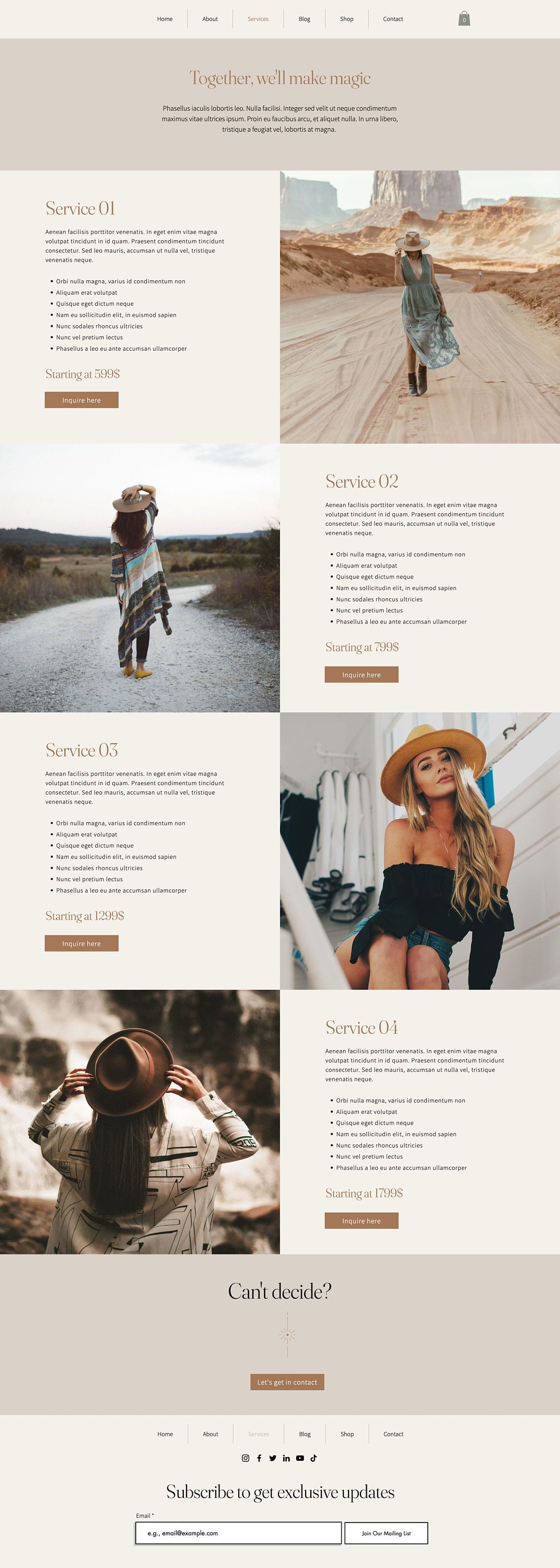 Wix Website Template – Wix Theme for Coach, Social Media Manager or ...