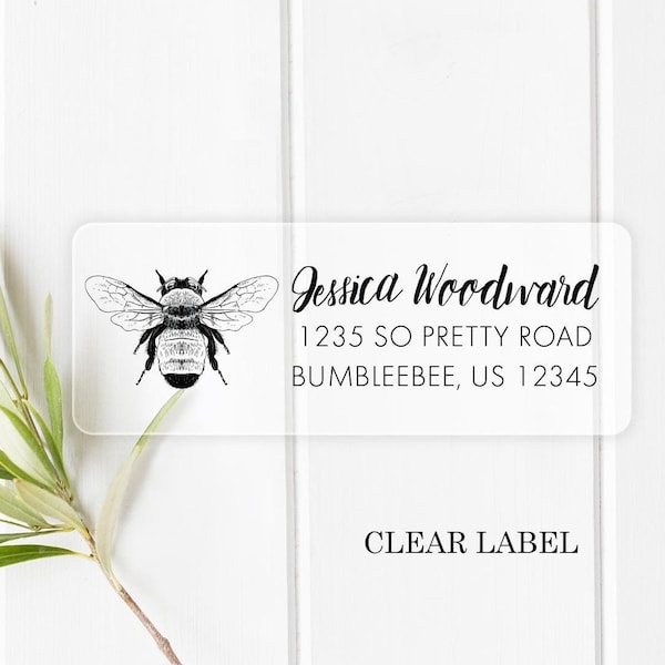 Bee Address Stamp - Etsy