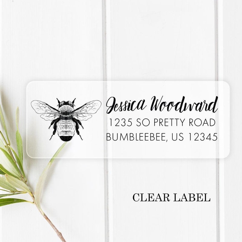 Bee Address Stamp - Etsy