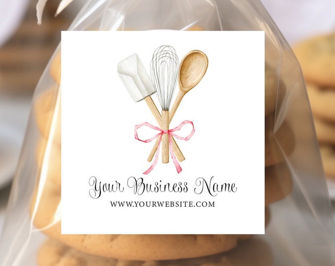 Personalized Stickers, Business Bakery Stickers, Bakery Business ...