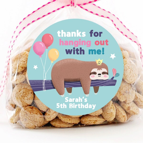 Sloth Party Favors - Etsy