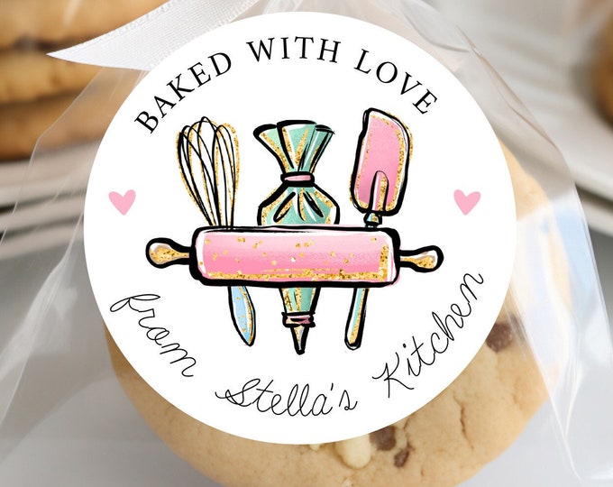 Personalized Stickers, Business Bakery Stickers, Bakery Business ...