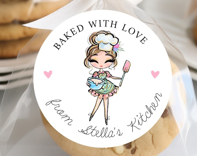 Personalized Stickers, Business Bakery Stickers, Bakery Business ...