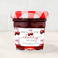 Custom Cherry Bounce Labels, Printed Cherry Liqueur Stickers ...