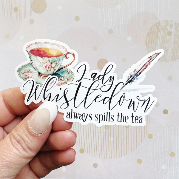 Bridgerton Spill the Tea Stickers - Etsy