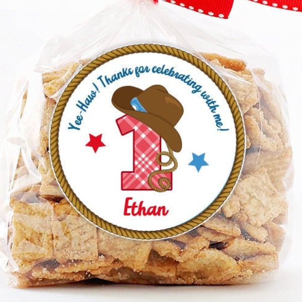 Cowboy Number Stickers - Etsy