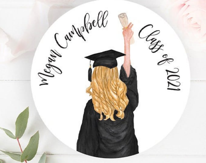 Personalized Stickers, Graduation Party Stickers, Graduation ...
