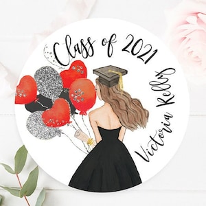 Personalized Stickers, Graduation Party Stickers, Graduation ...