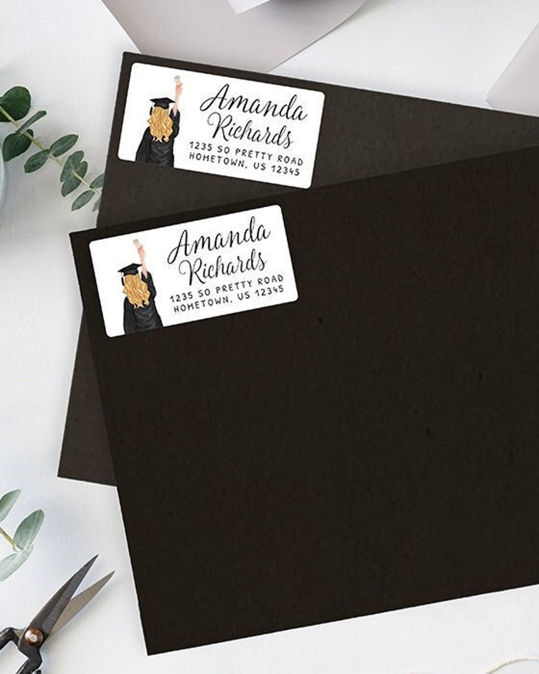 Personalized Graduation Address Labels, Graduation Stationery Stickers ...