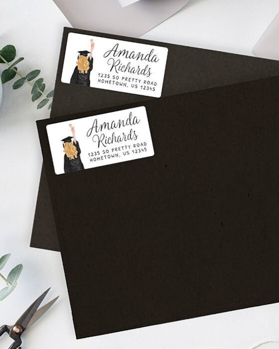 Graduation Return Address Labels Amazon.com: 60 Personalized