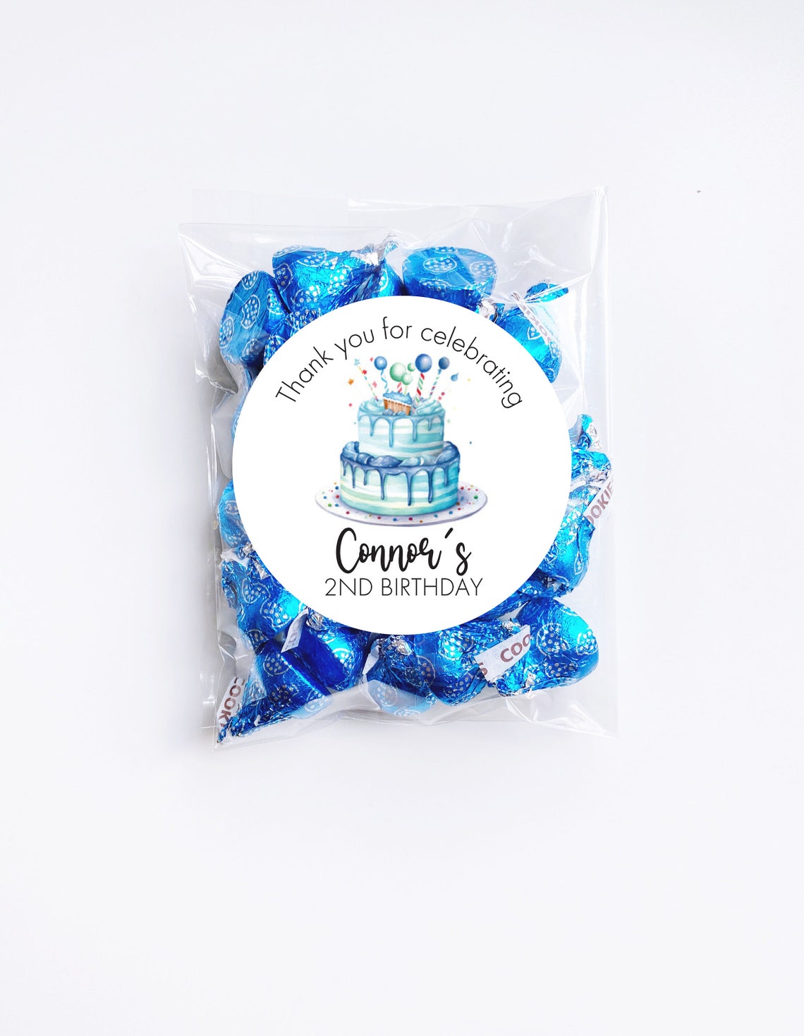 Personalized Happy Birthday Stickers, Custom Birthday Party Favor ...