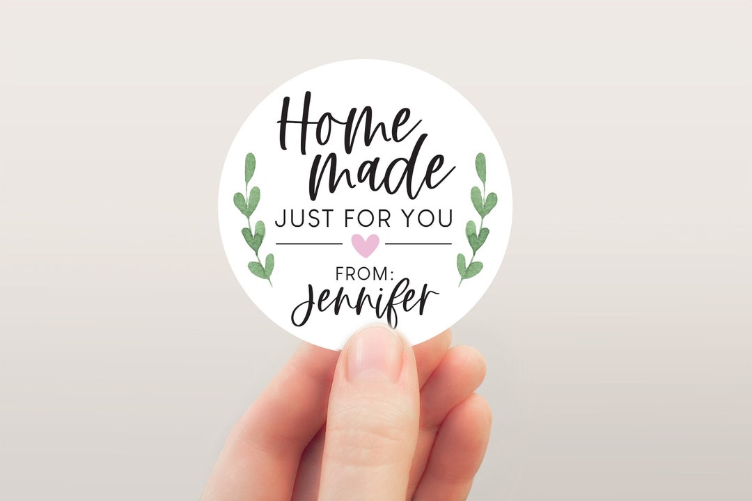 Personalized Stickers, Homemade Bakery Stickers, Homemade for You ...