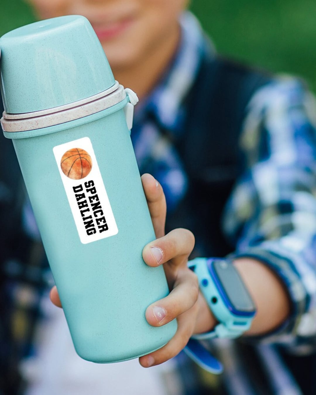 Personalized Name Labels, Basketball Name Stickers - Waterproof ...