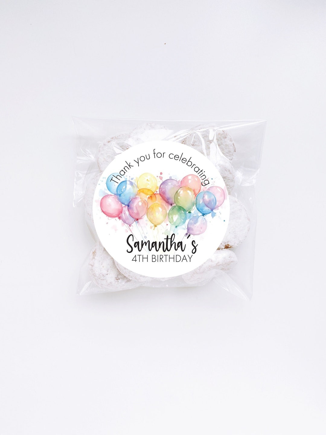 Personalized Happy Birthday Stickers, Custom Birthday Party Favor ...