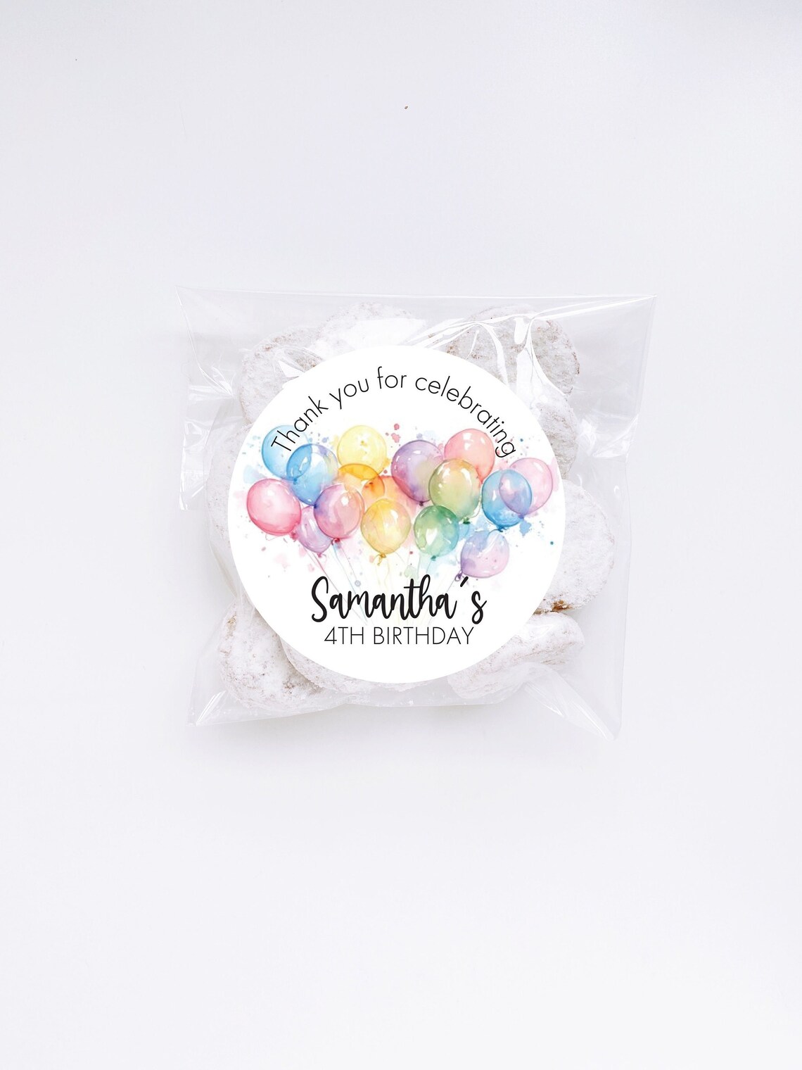 Personalized Happy Birthday Stickers, Custom Birthday Party Favor ...
