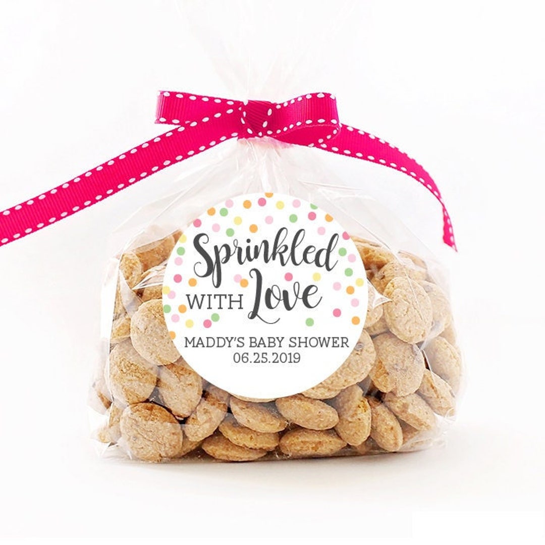Personalized Sprinkled With Love Baby Sprinkle Stickers, Baby Sprinkle ...