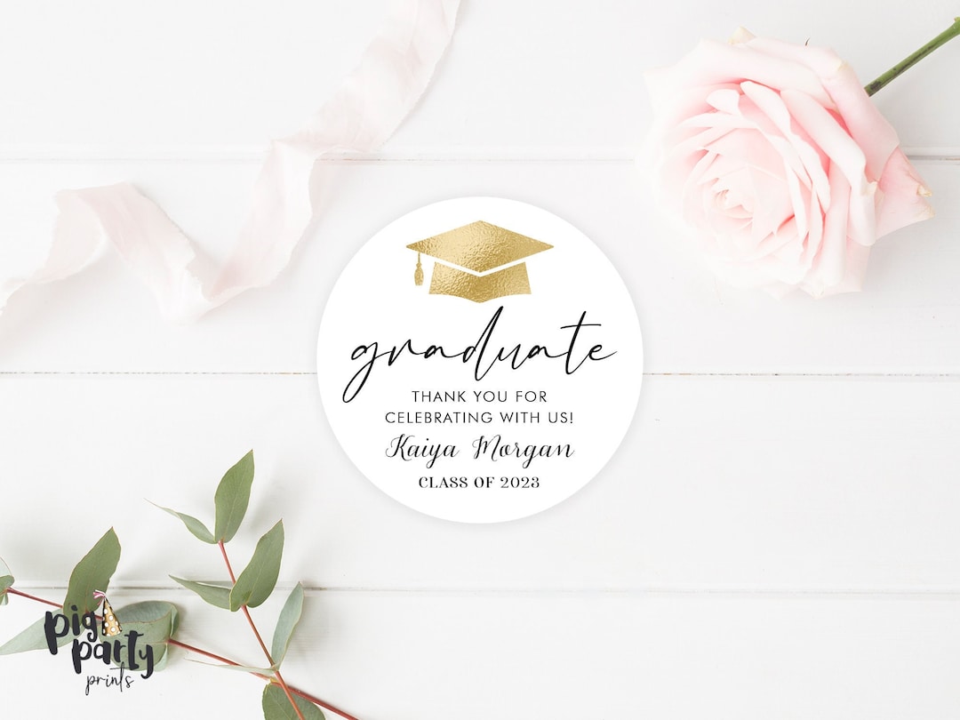 Personalized Stickers, Graduation Party Stickers, Graduation ...