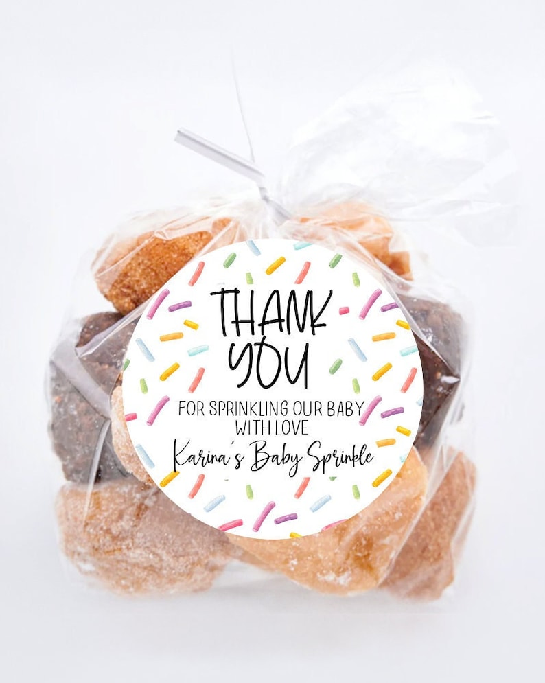 Personalized Sprinkles Baby Sprinkle Stickers, Sprinkle Theme Baby ...