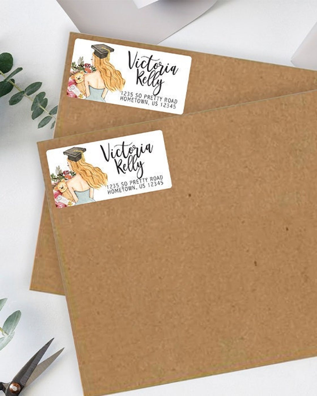 Personalized Graduation Address Labels, Graduation Stationery Stickers ...