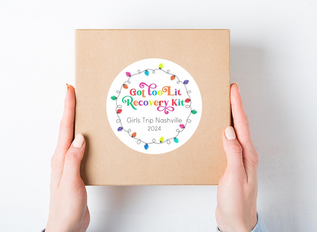 Got Too Lit Recovery Kit Christmas Stickers, Personalized Christmas ...