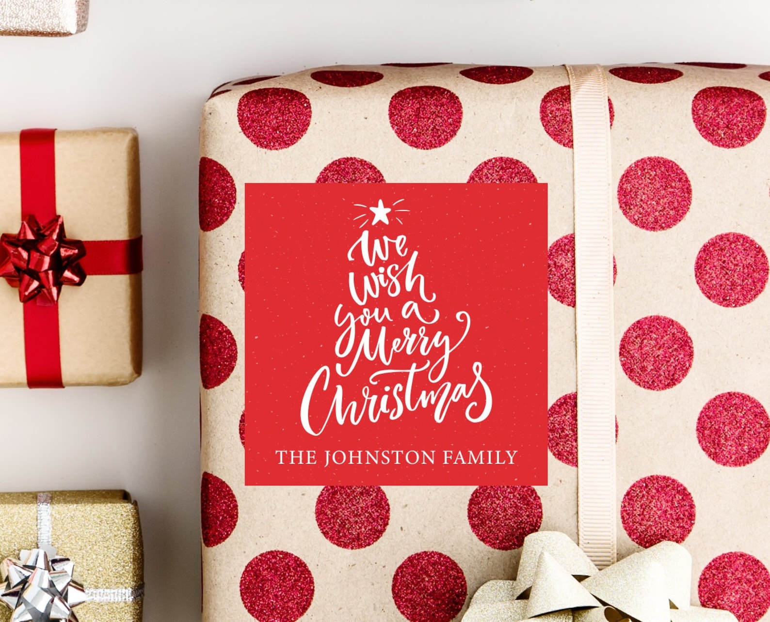 Personalized Christmas Stickers, Personalized Christmas Gift Stickers ...