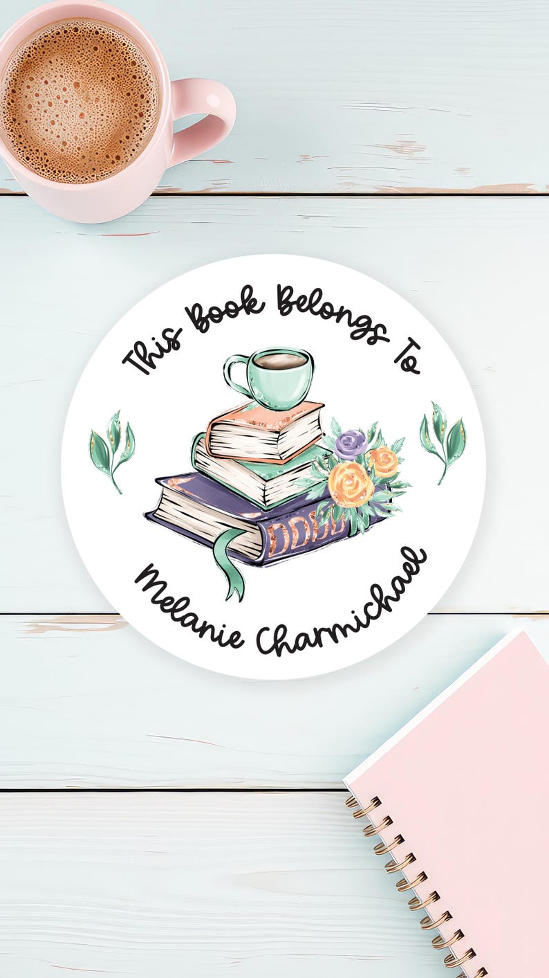 Personalized Book Name Labels | Custom “this Book Belongs To” Stickers ...